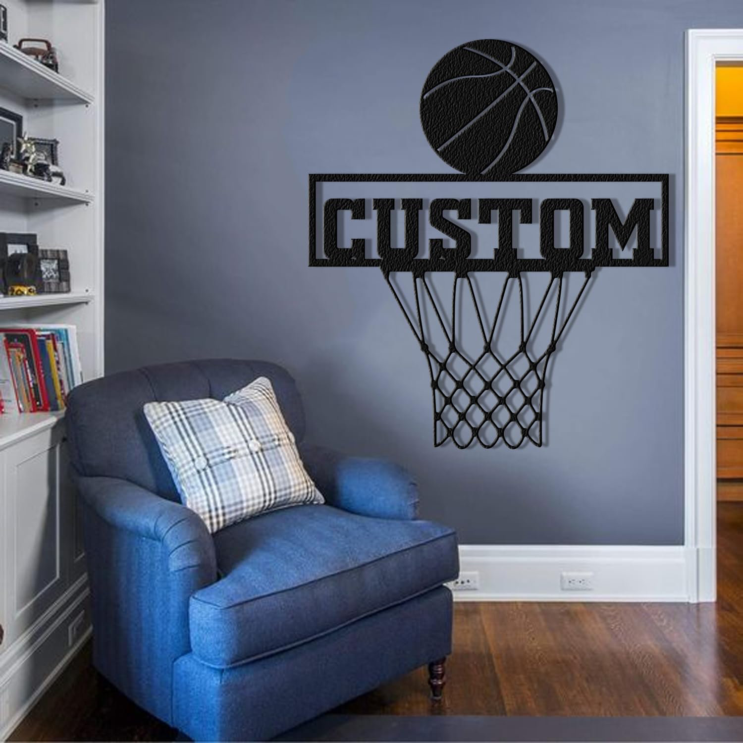 SIGNLEADER SPT-L.12 Custom Split Letter Monogram Wall Decor Metal Wall ...
