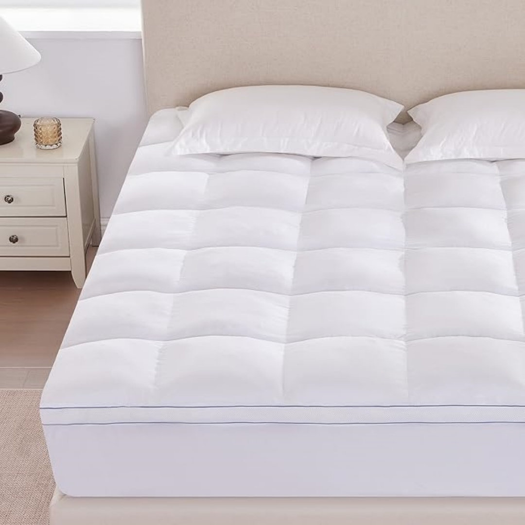 Alwyn Home Extra Thick Queen Mattress Topper, Overfilled Pillow Top ...