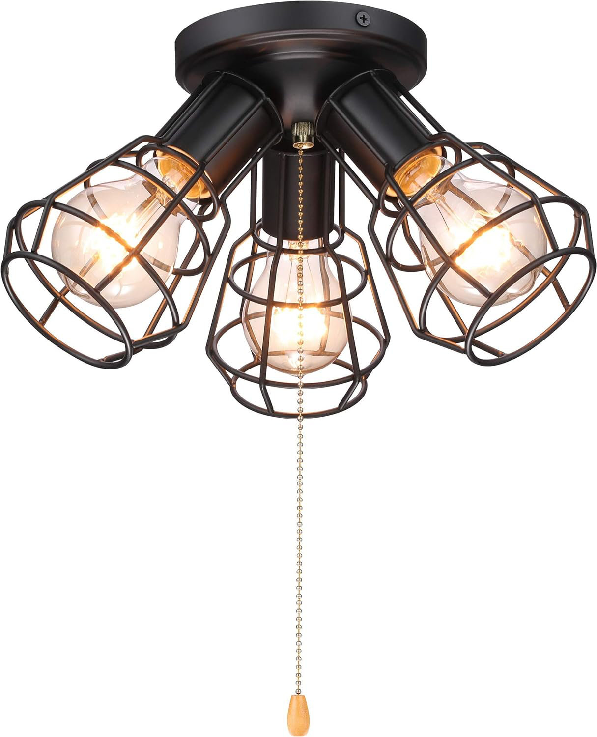 Williston Forge Farmhouse Industrial Semi Flush Mount Ceiling Light ...