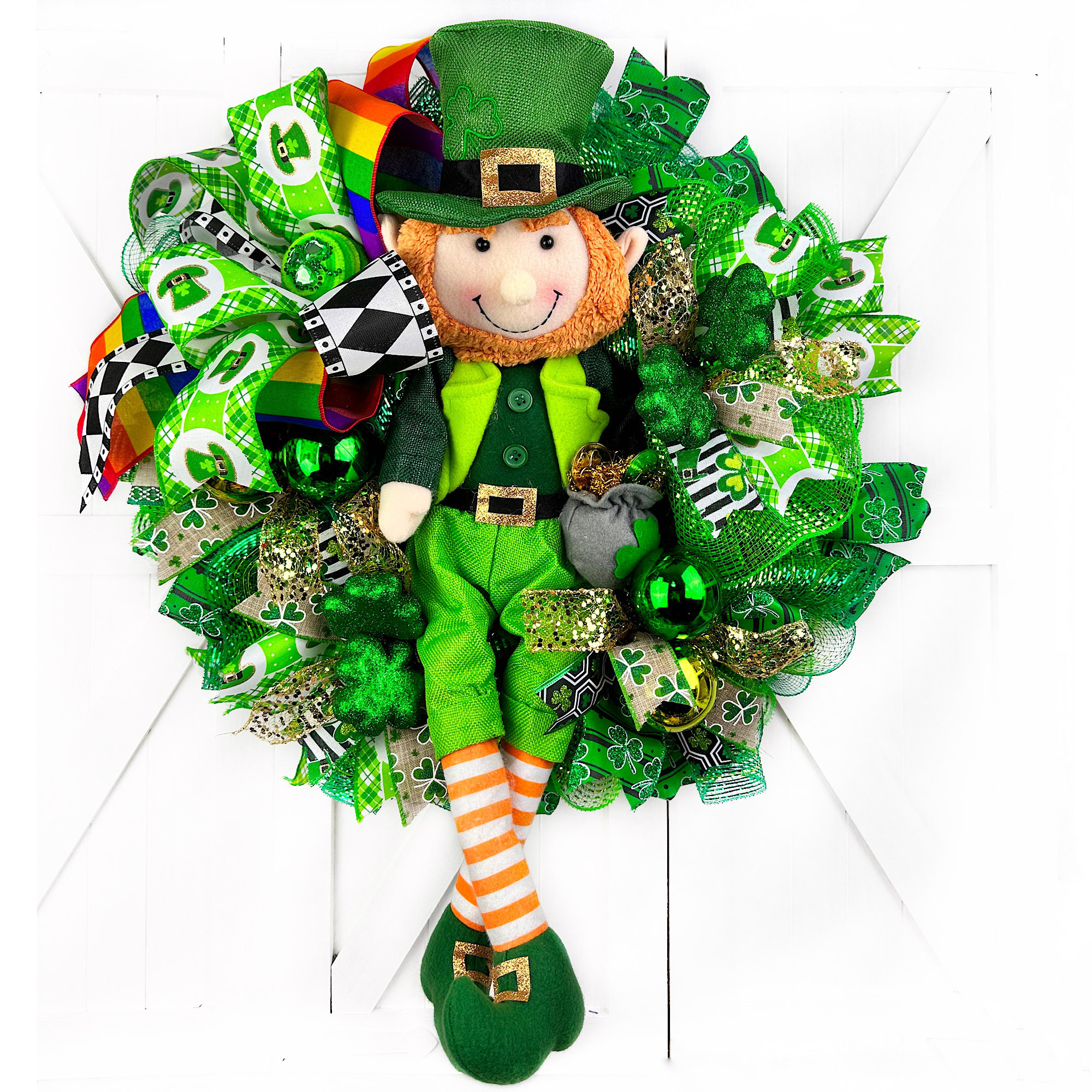 The Holiday Aisle® St Patrick’s Day Leprechaun With A Sack Of Gold ...