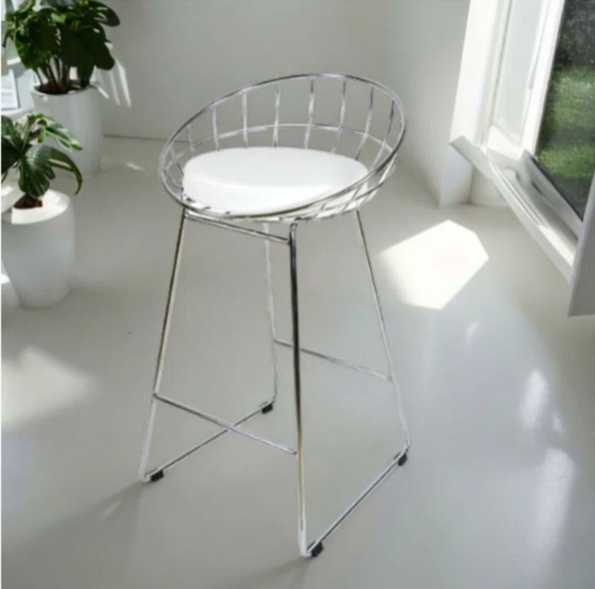 Mercer41 Luther Metal Frame Counter Stool | Wayfair