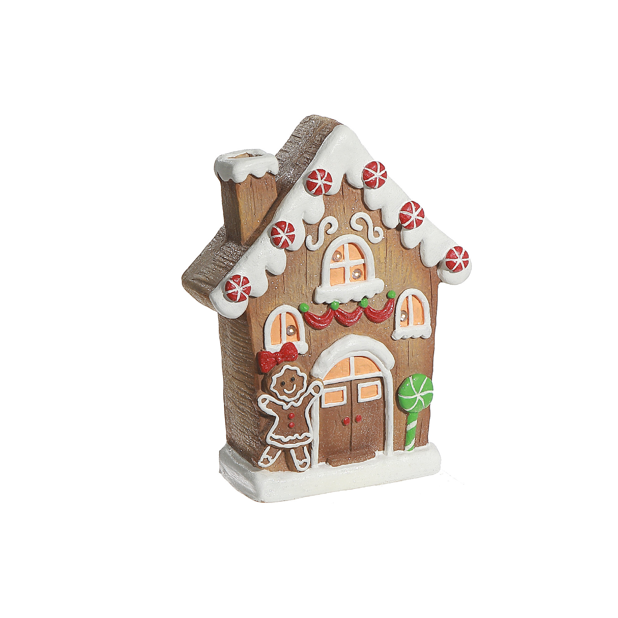 The Holiday Aisle® Led Magnesia Gingerbread House | Wayfair