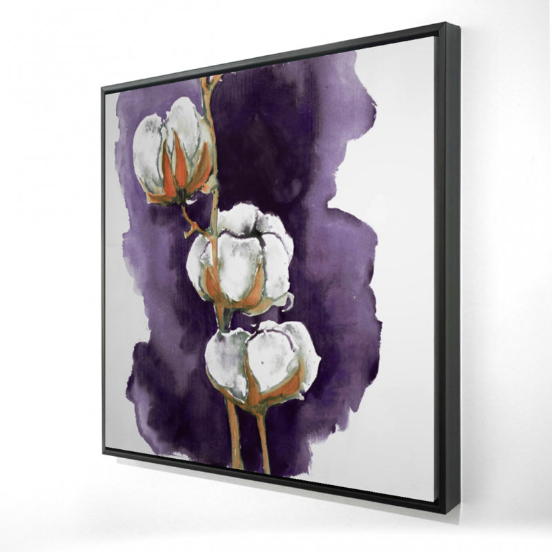 Begin Edition International Inc. " Watercolor Purple Cotton Flowers ...