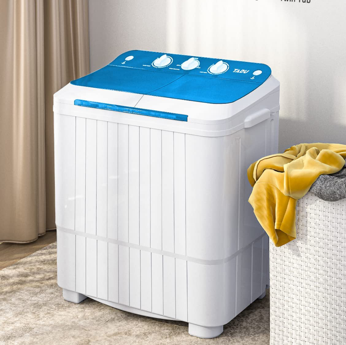 TABU High Efficiency Portable Washer,2 in 1 Washer Machine,Twin Tub ...