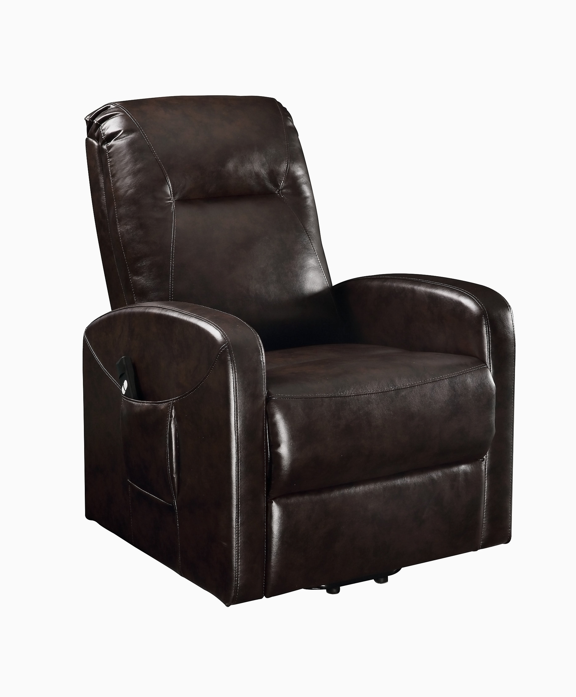 Red Barrel Studio® Faux Leather Power Lift Recliner With Pocket In ...