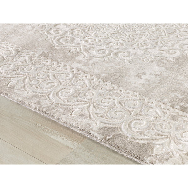Three Posts Buncombe Flatweave Beige/Grey Rug & Reviews | Wayfair.co.uk