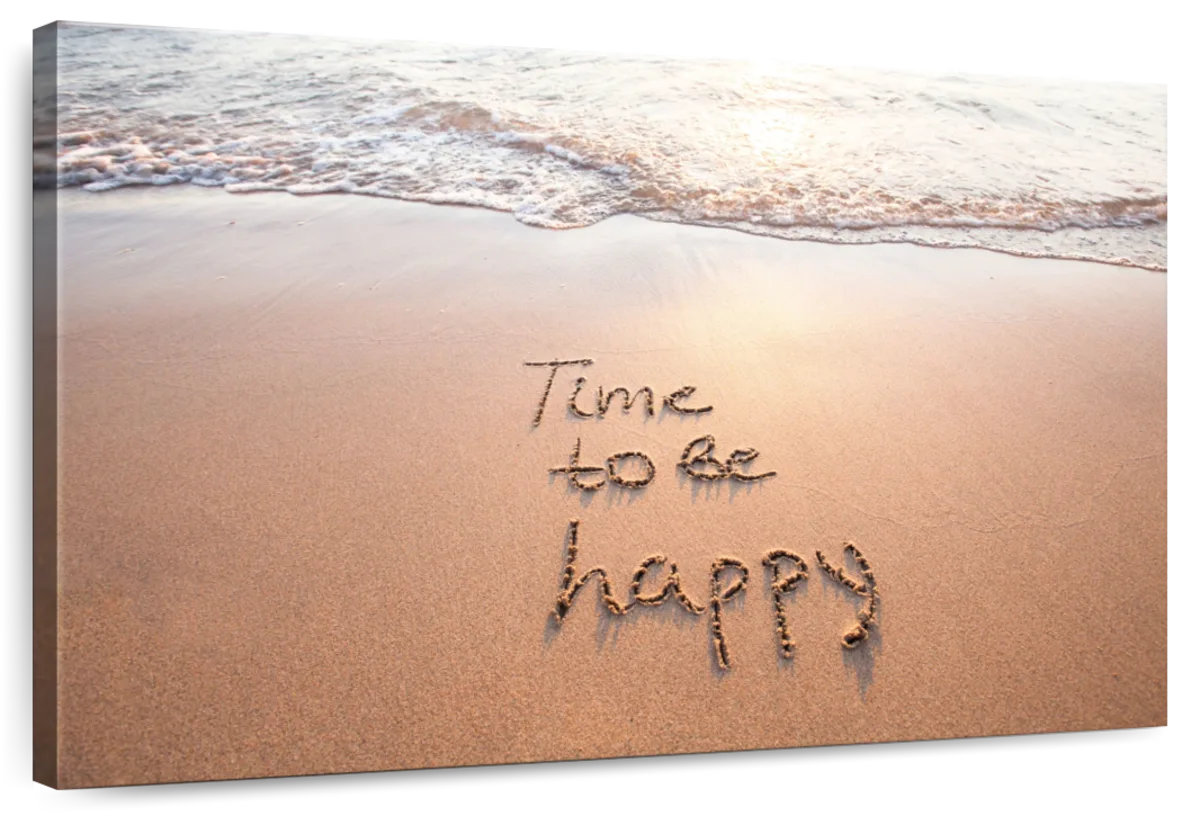 Trinx Time To Be Happy Quote | Wayfair