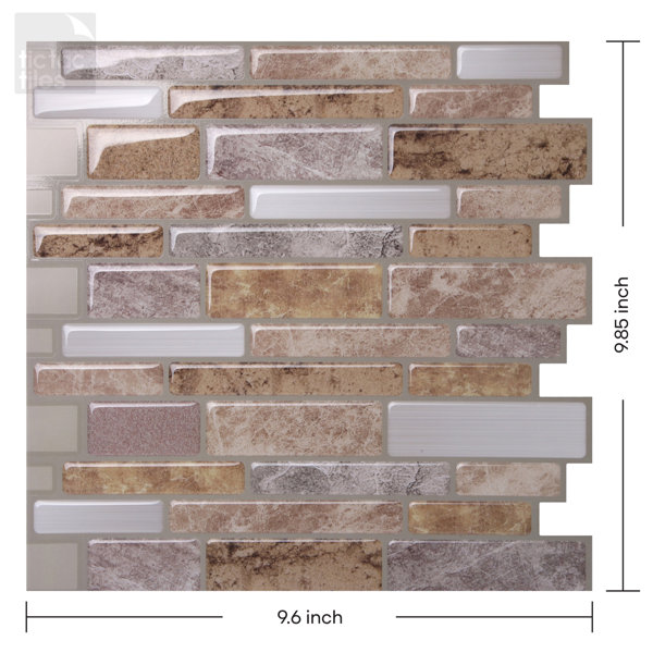 TicTacTiles PVC Peel and Stick Mosaic Tile & Reviews | Wayfair