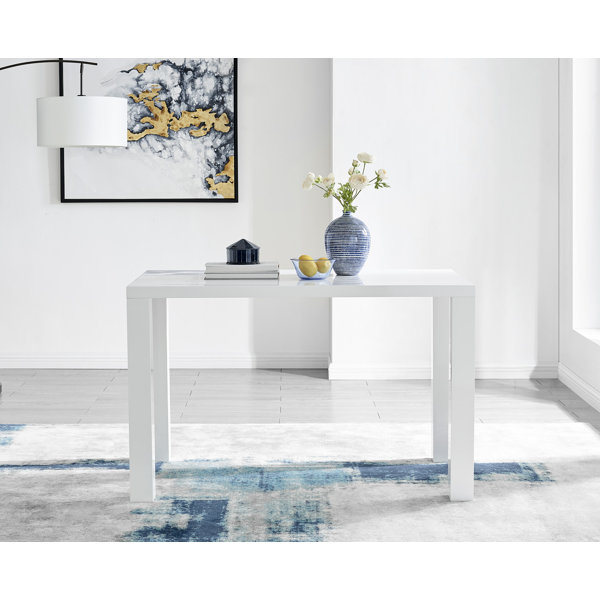 Bless international Eubanks High Gloss Minimalist Luxury Dining Table ...