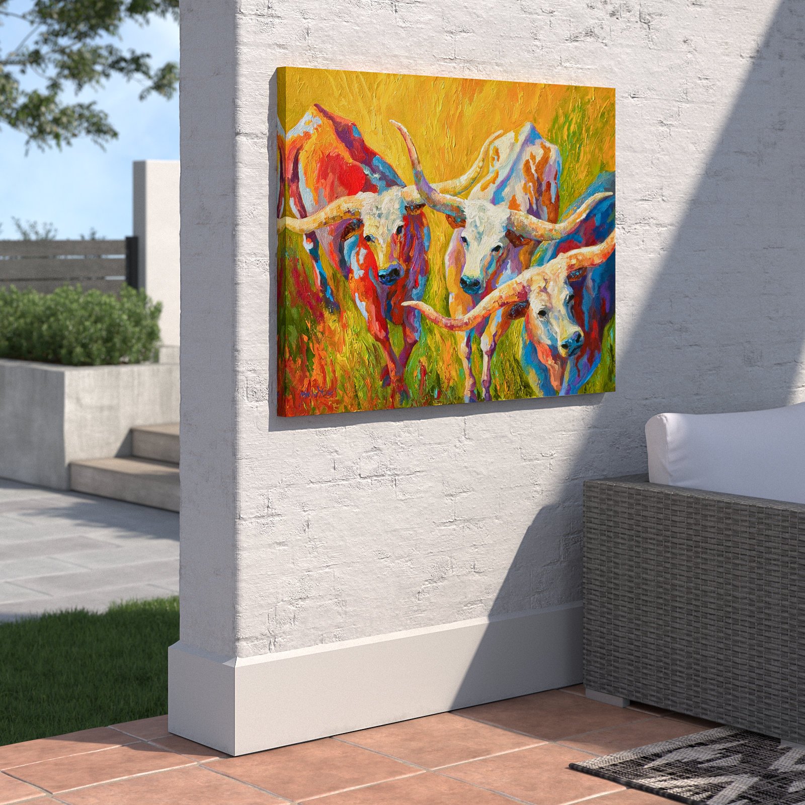 Laurel Foundry Modern Farmhouse Westphal All-Weather Canvas Animals ...