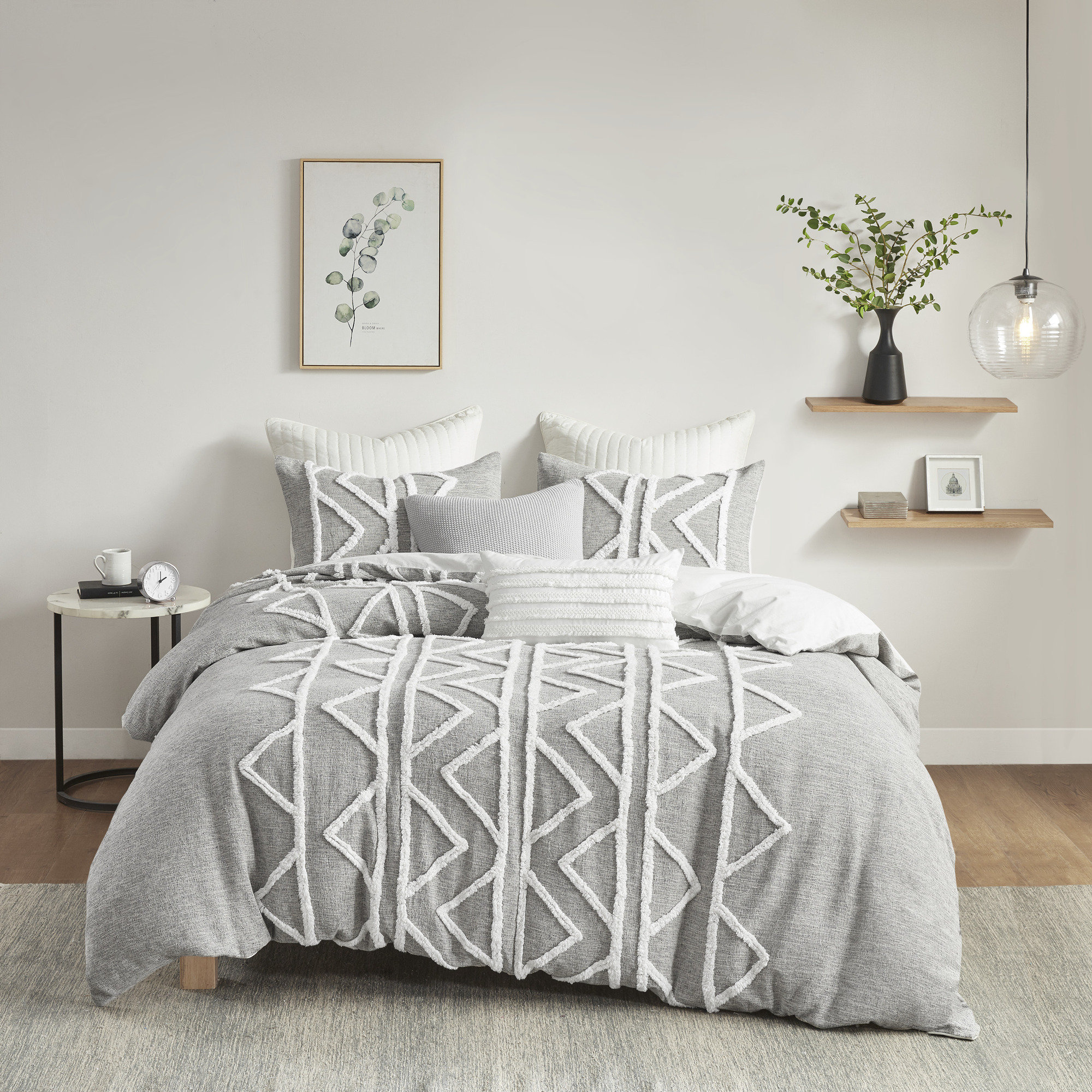 INK+IVY Hayes Gray 3 Piece Duvet Cover Set et Commentaires - Wayfair Canada