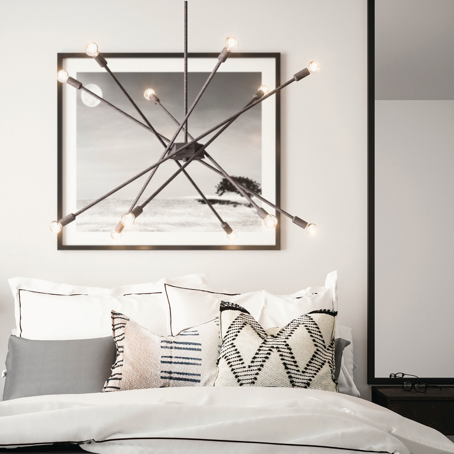 Capital Lighting 12 - Light Sputnik Modern Linear Chandelier & Reviews ...