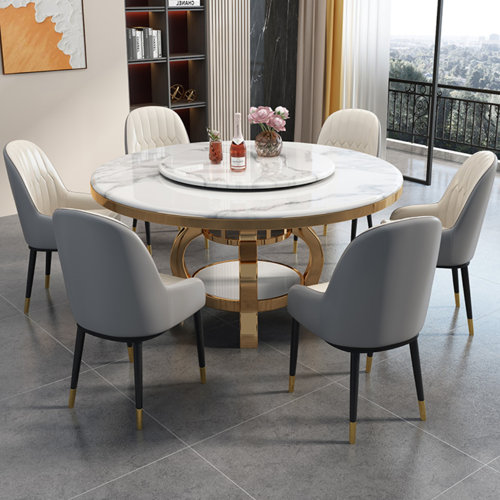 Round Seats 6 Kitchen & Dining Room Sets, Dining Table Sets You'll Love
