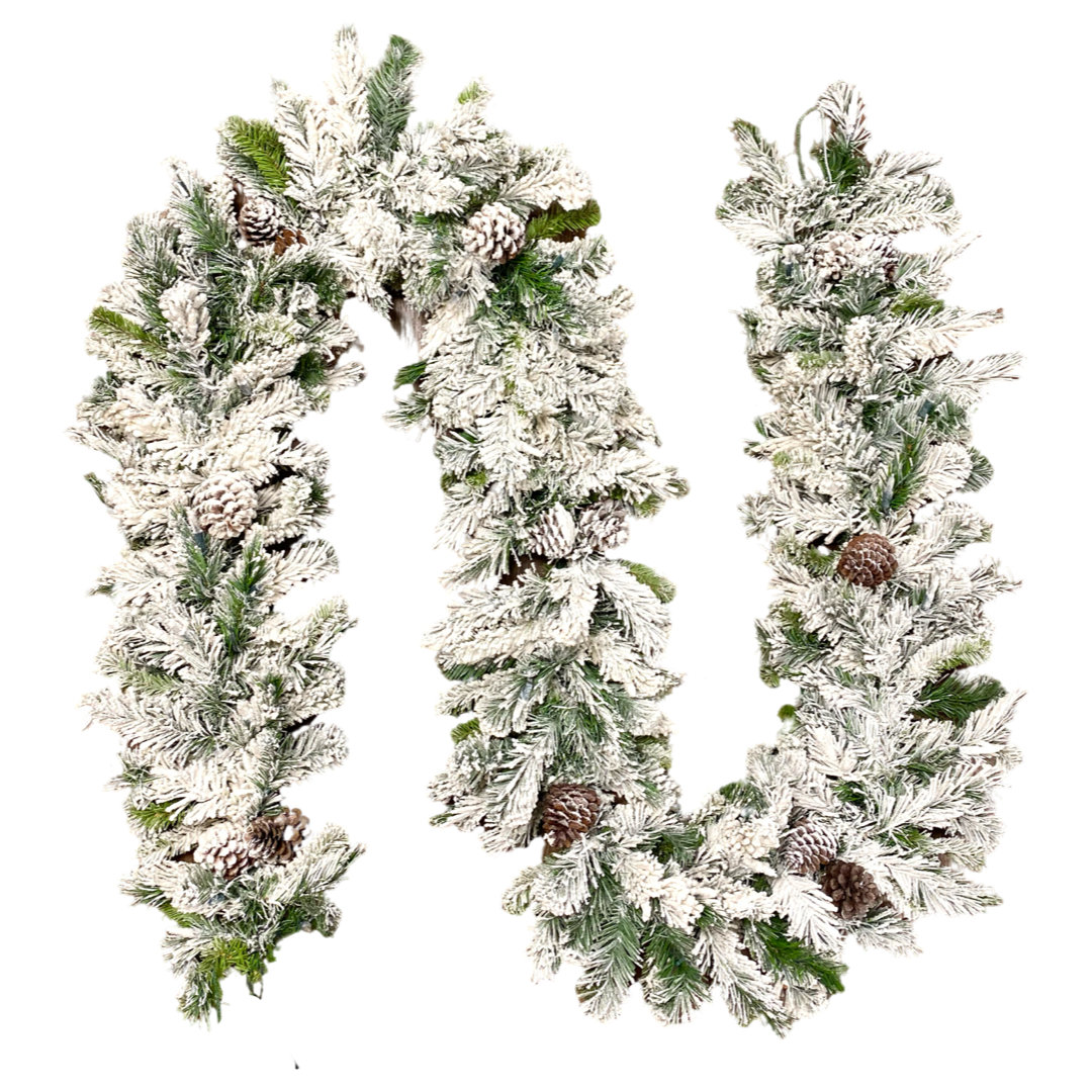 The Holiday Aisle® 9' Mixed Pine Garland | Wayfair
