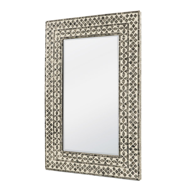 Dakota Fields Capiz Shell Handmade Accent Wall Mirror & Reviews | Wayfair