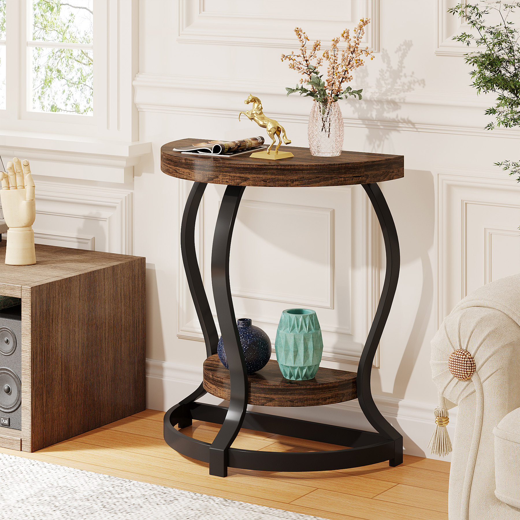 Williston Forge Half Moon Console Table & Reviews - Wayfair Canada