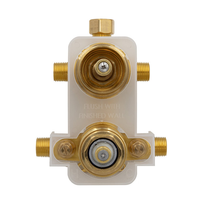 LACAVA VPBP3 Built-In Pressure Balancing Universal Rough-In Shower ...