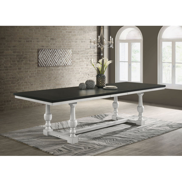 Darby Home Co Tybalt Extendable Solid Wood Base Dining Table - Wayfair ...