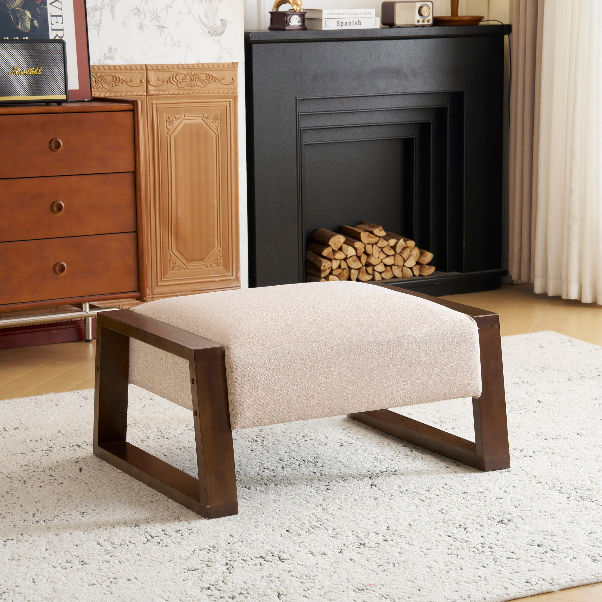Latitude Run® Comfortable Ottoman | Wayfair