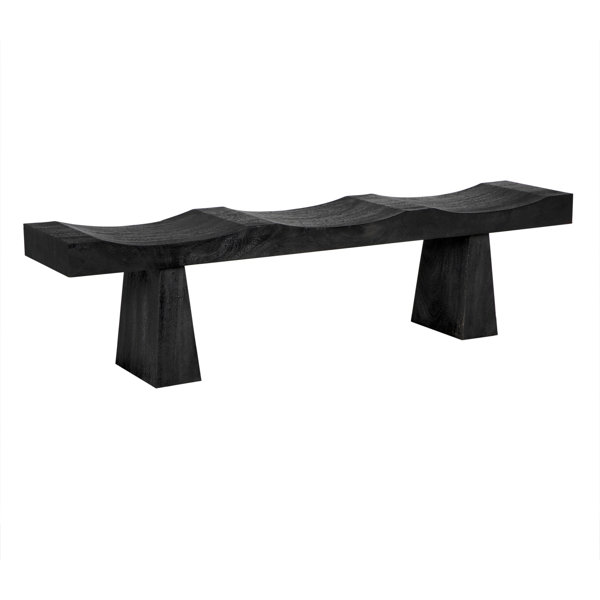 Noir Shibumi Wood Bench | Perigold