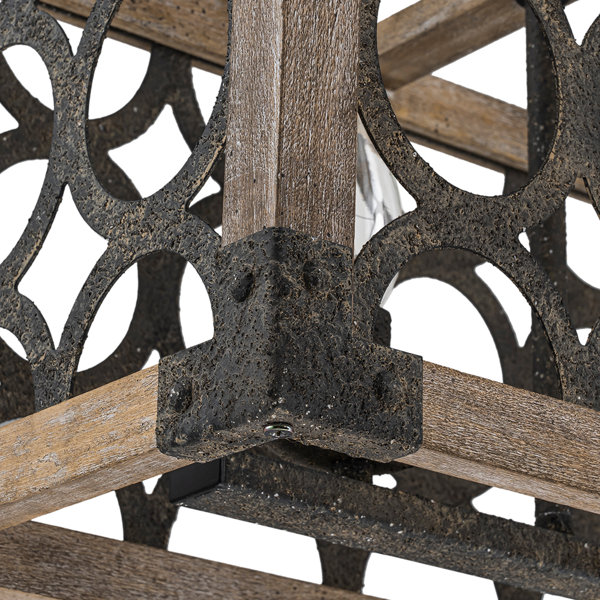 Ophelia & Co. Deneshia 4 - Light Wooden Kitchen Island Square ...