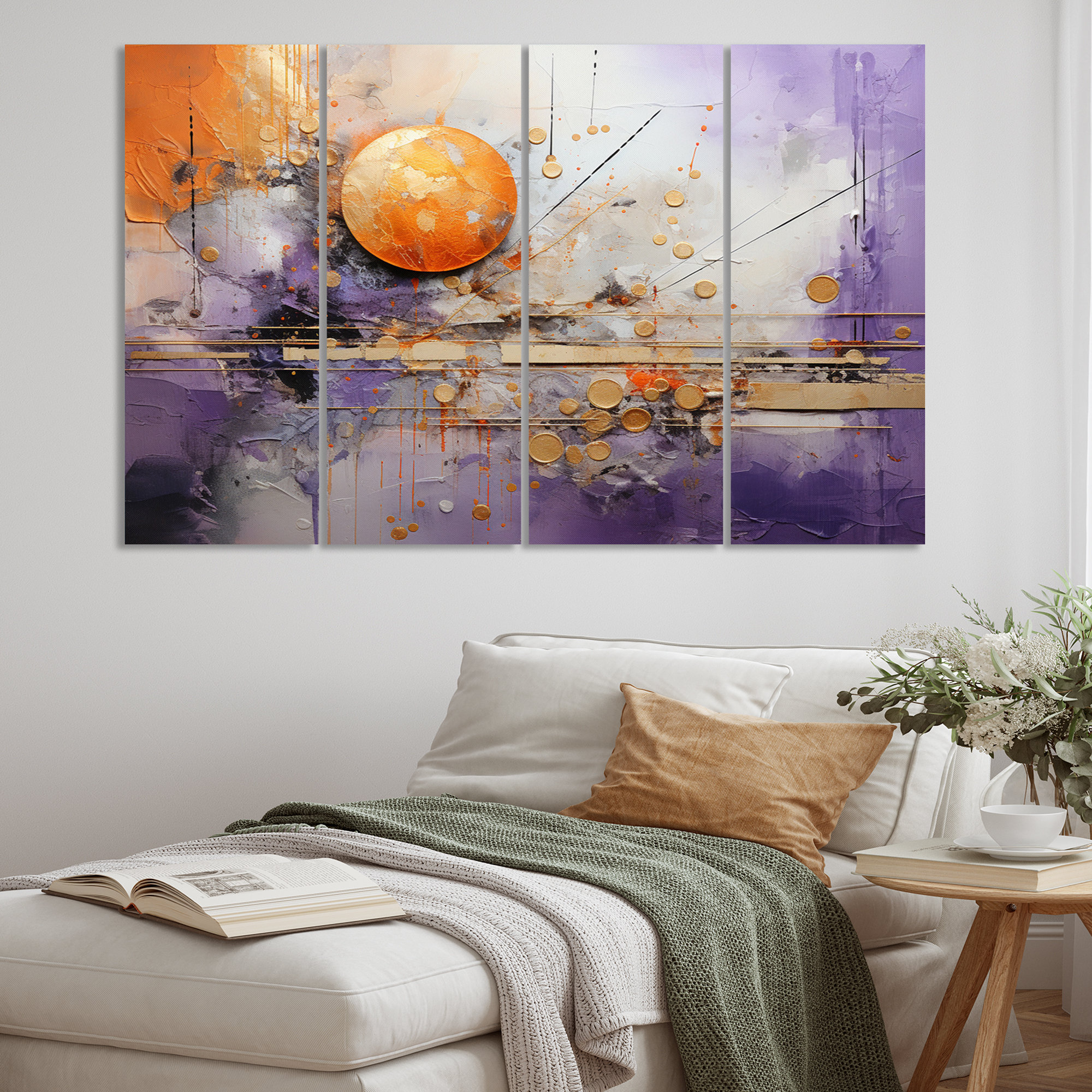 Design Art Collage Fusion I - Abstract Collages Metal Wall Decor Set ...