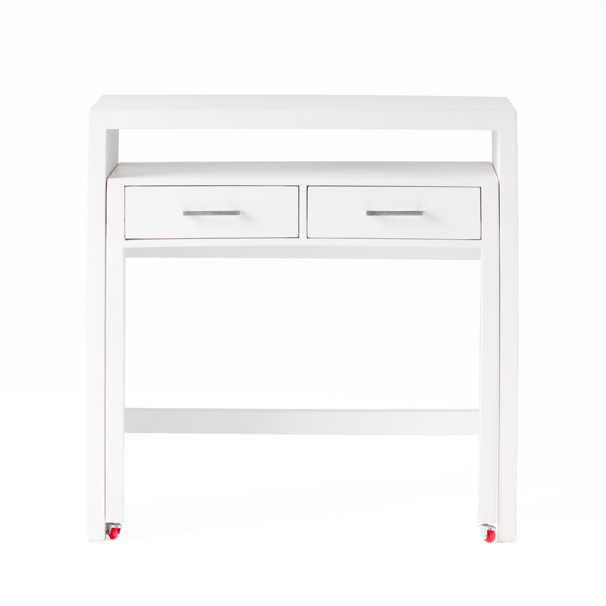 Ebern Designs Modern White Desk Desk With Drawers Computer Desk Home ...