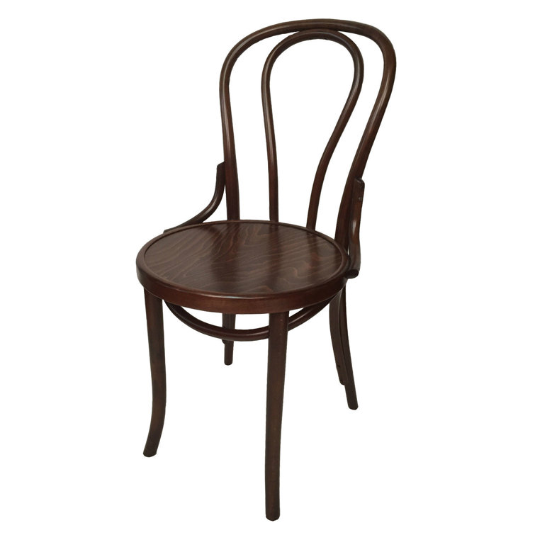 Ophelia & Co. Nevaeh Solid Wood Loop Back Side Chair in Walnut ...