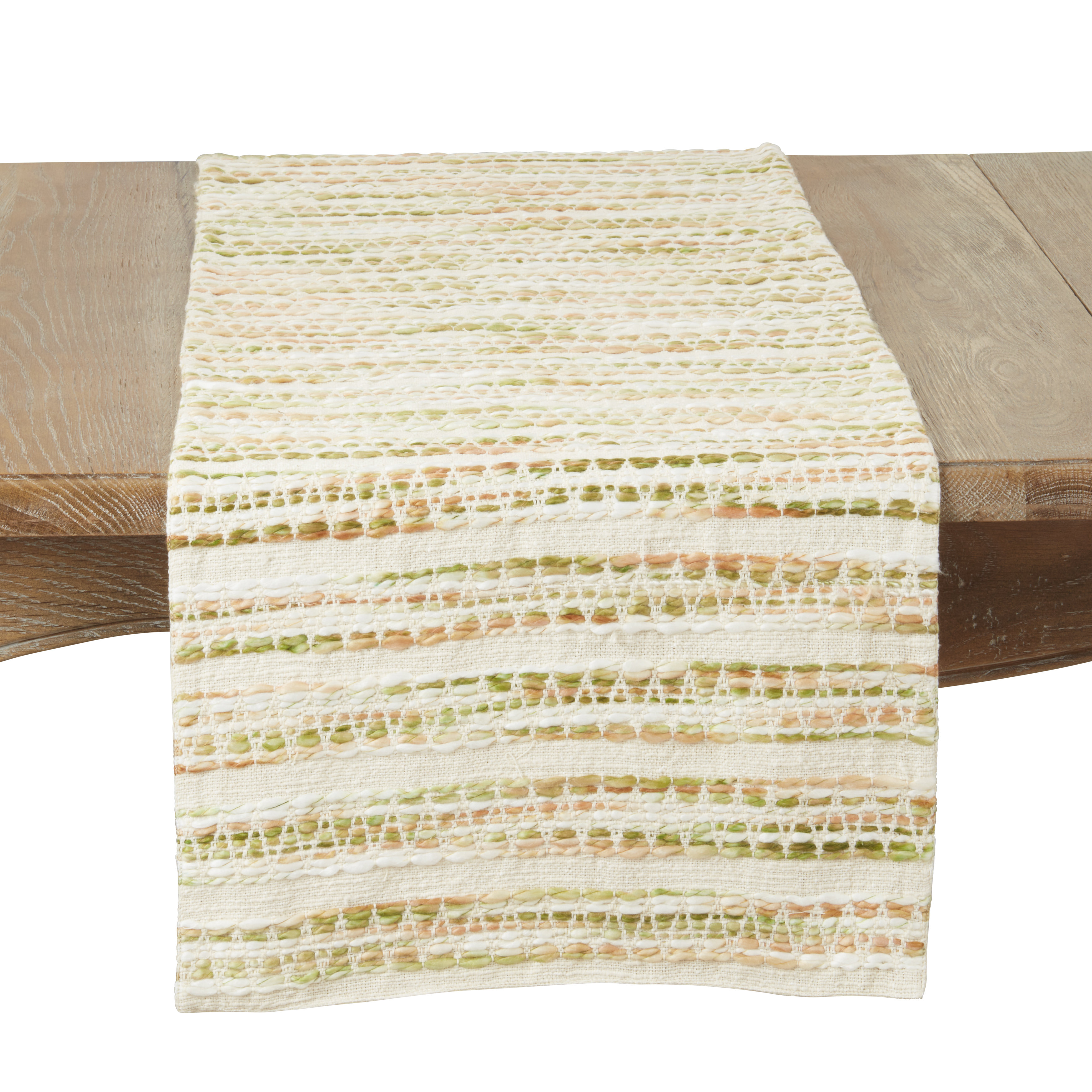 Saro Contemporary Stripe Woven Table Runner | Wayfair