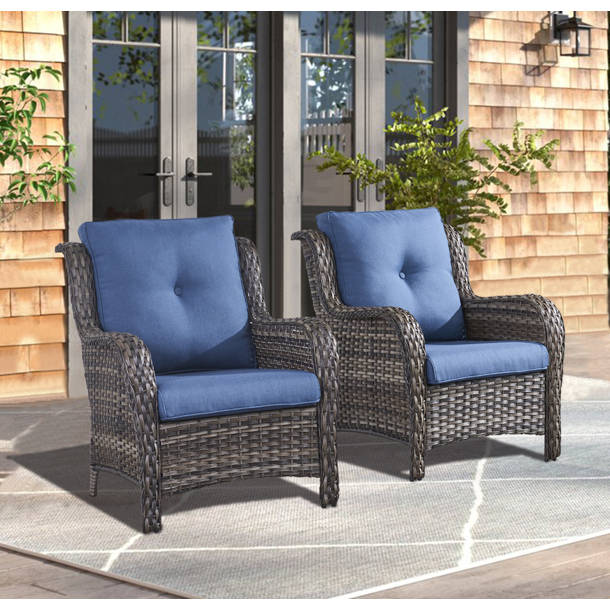 Hummuh Carolina 4 - Person Outdoor Seating Group with Cushions ...