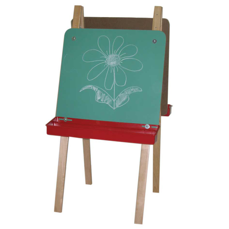 Wood Designs Double Adjustable Easel with Chalkboard | Wayfair