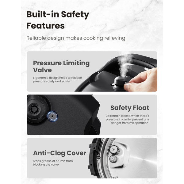 COMFEE' 9 in 1 Electric Pressure Cooker Rice Slow Cooker Olla de ...