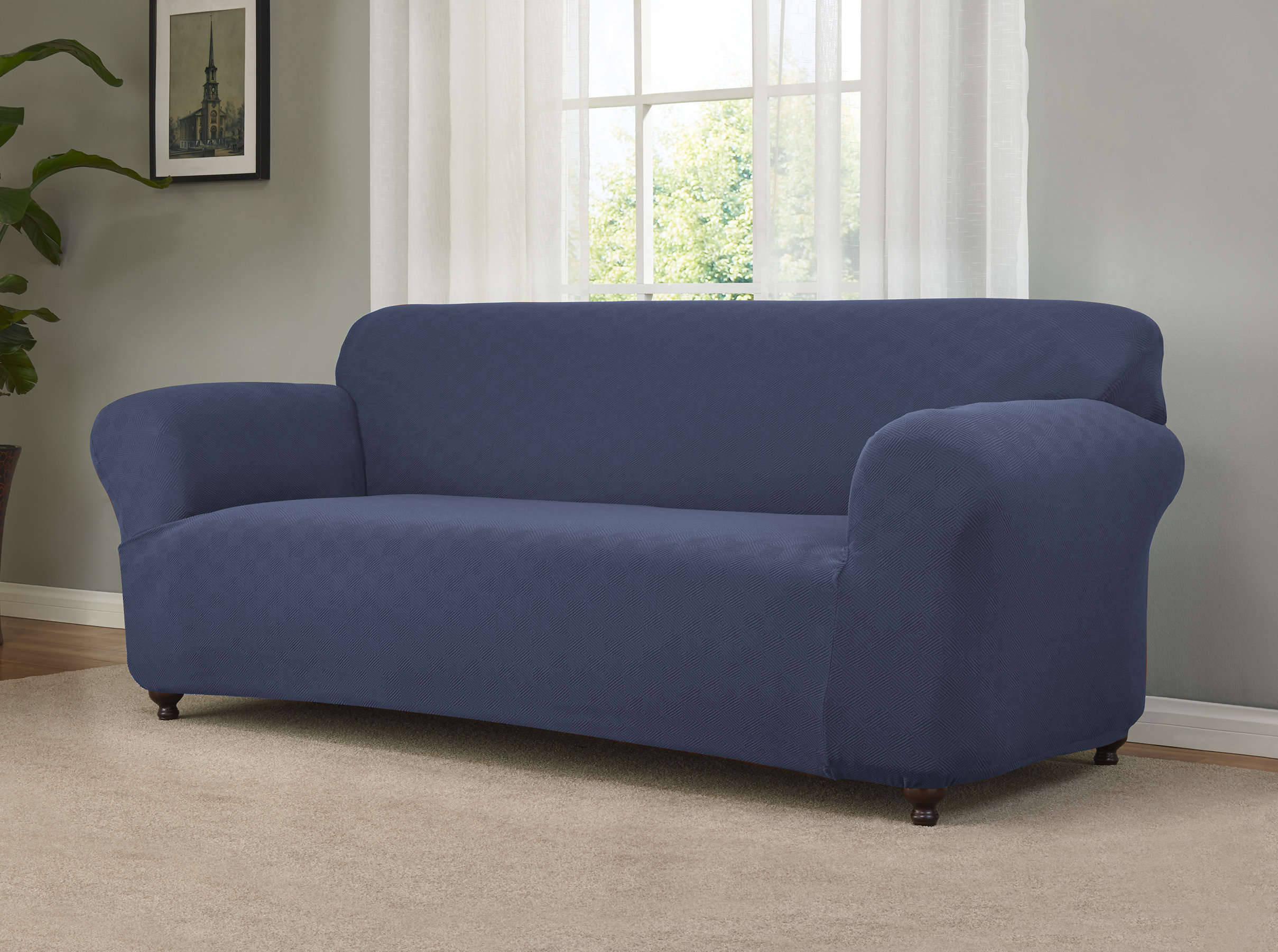 Red Barrel Studio Checkerboard Sofa Slipcover & Reviews - Wayfair Canada