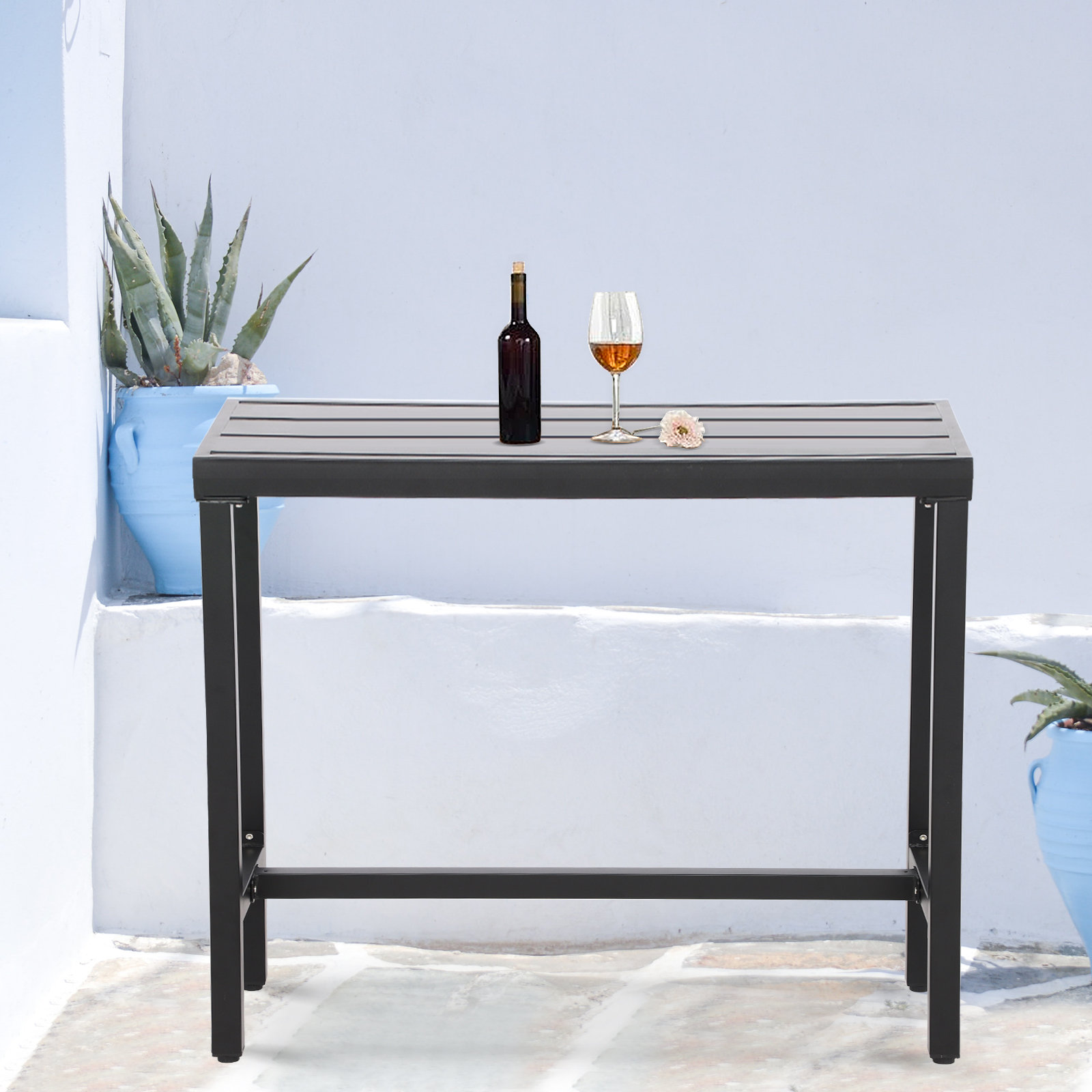 Latitude Run® Counter Height 36.97'' Iron Bar Table & Reviews | Wayfair