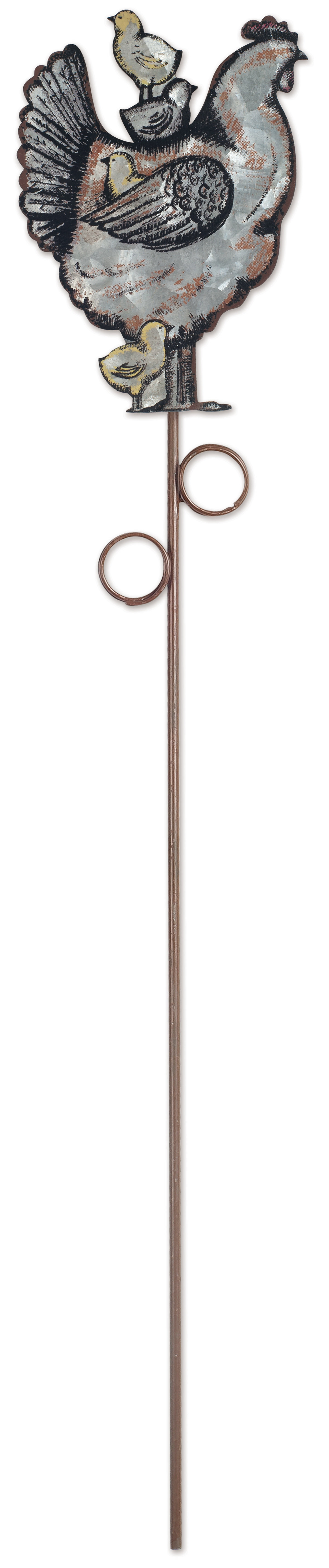 Rosalind Wheeler Longworth Hen And Chicks 2 Piece Garden Stake Set ...