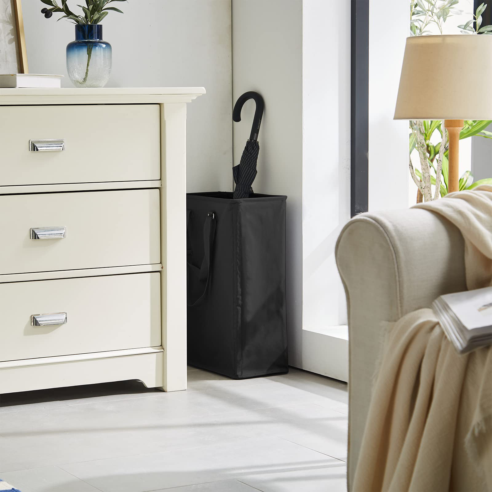 Latitude Run® 45 Litre Small Laundry Hamper With Long Adjustable Handle ...