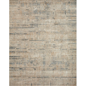 17 Stories Kanesha Performance Stone/Sky Rug & Reviews | Wayfair
