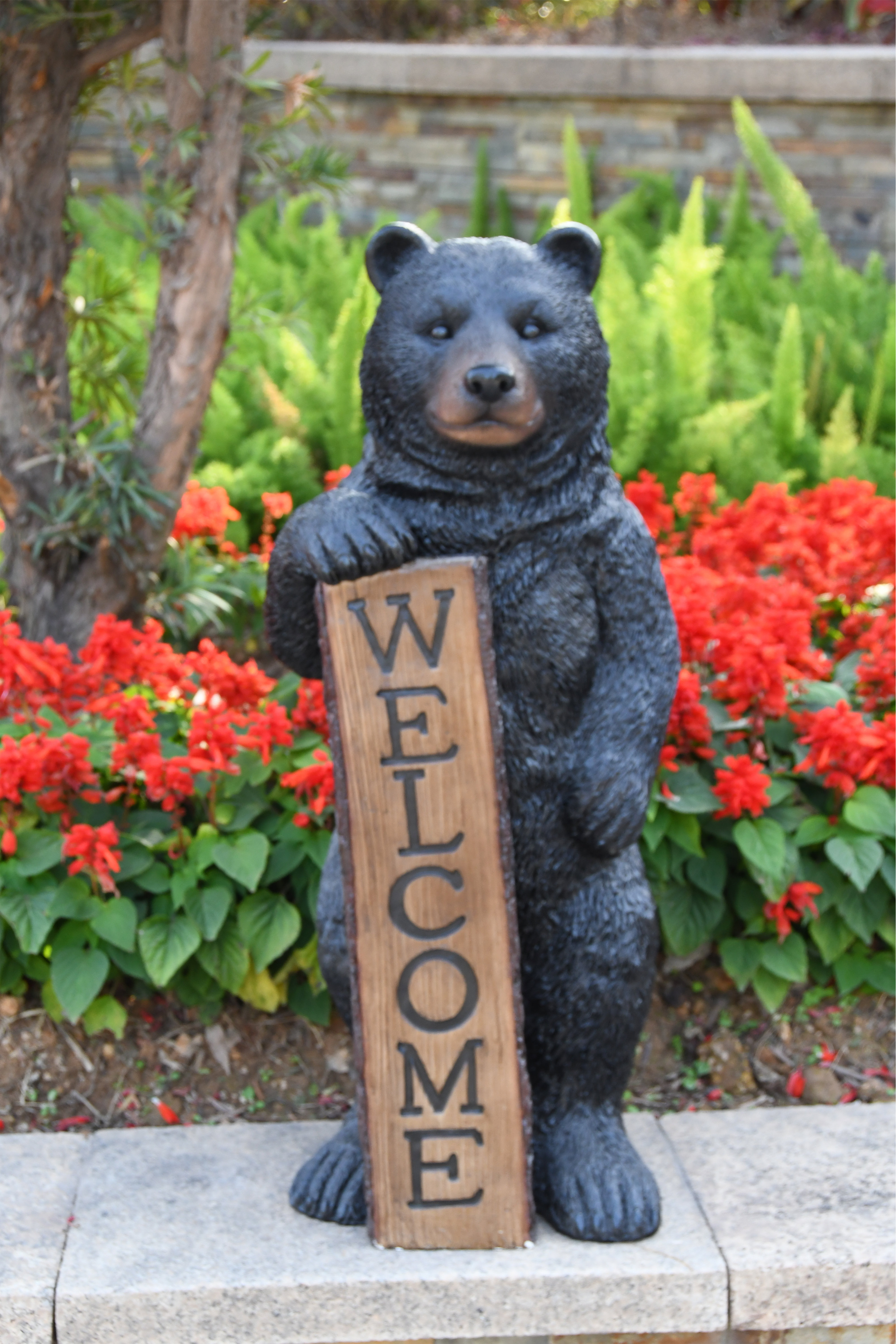 Hi-Line Gift Ltd. Welcome Bear Haven: Standing Black Bear with ...