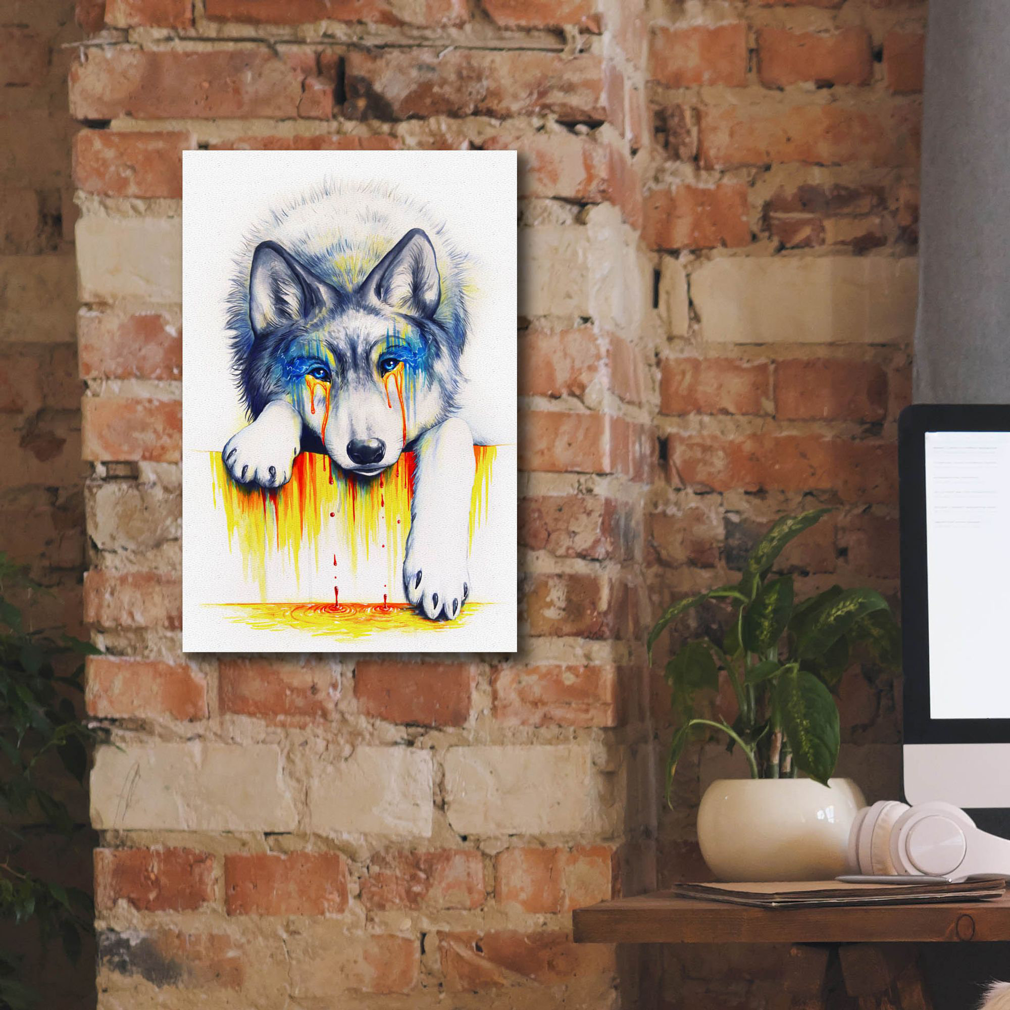 Wildon Home® Illeigh Drowning In Tears On Canvas by JoJoes Art Print ...