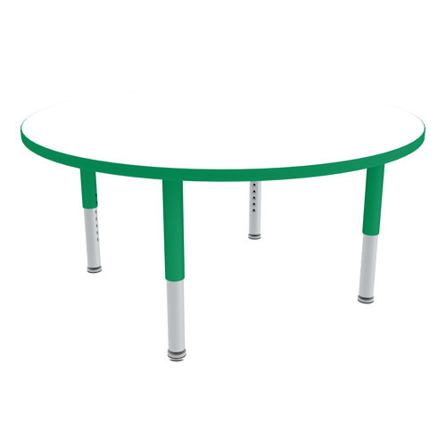 Sprogs Round Preschool Collaborative Whiteboard Adjustable Height ...