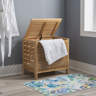 Dotted Line™ Ayden Solid Bamboo Wood Hamper & Reviews | Wayfair
