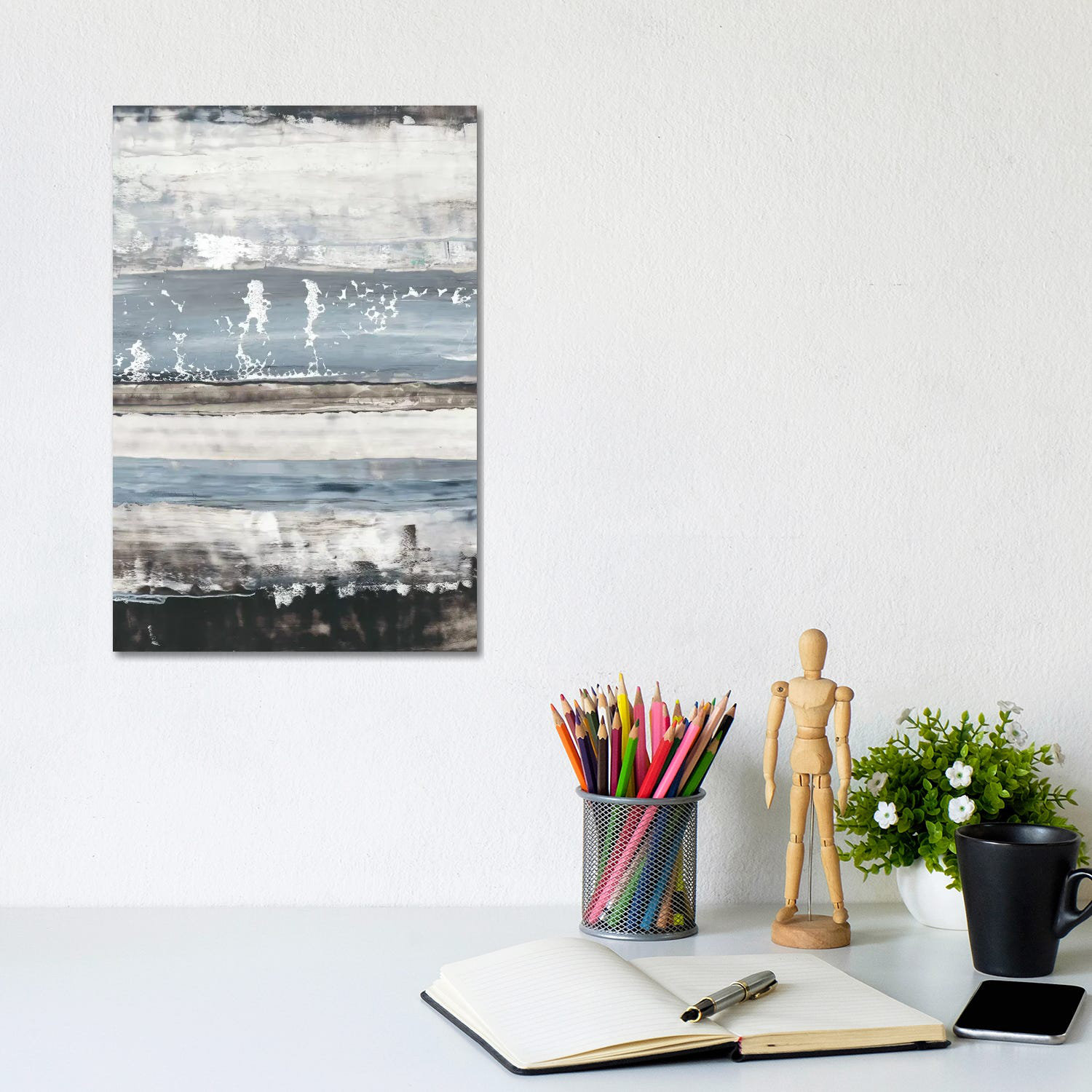 East Urban Home Icy Horizon I by Ethan Harper - Painting Print | Wayfair