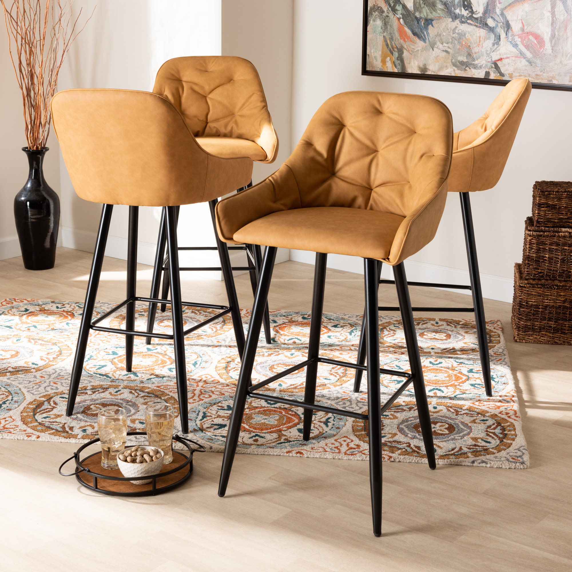 Corrigan Studio® Xaniyah 29.5" Bar Stool | Wayfair