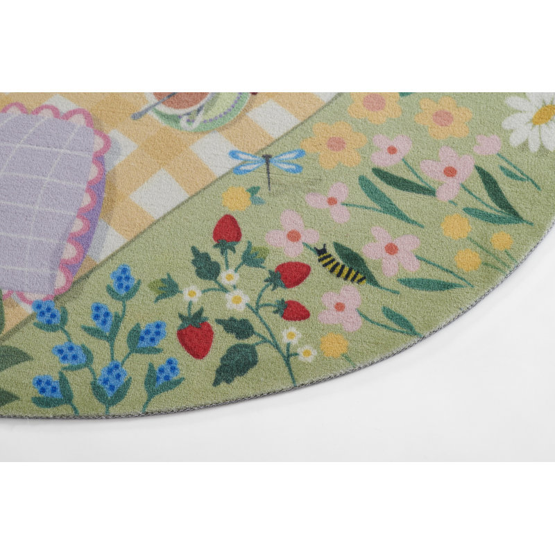 PlayGround rugs by Momeni Momeni Playground Tea Party Green Kid Rug ...