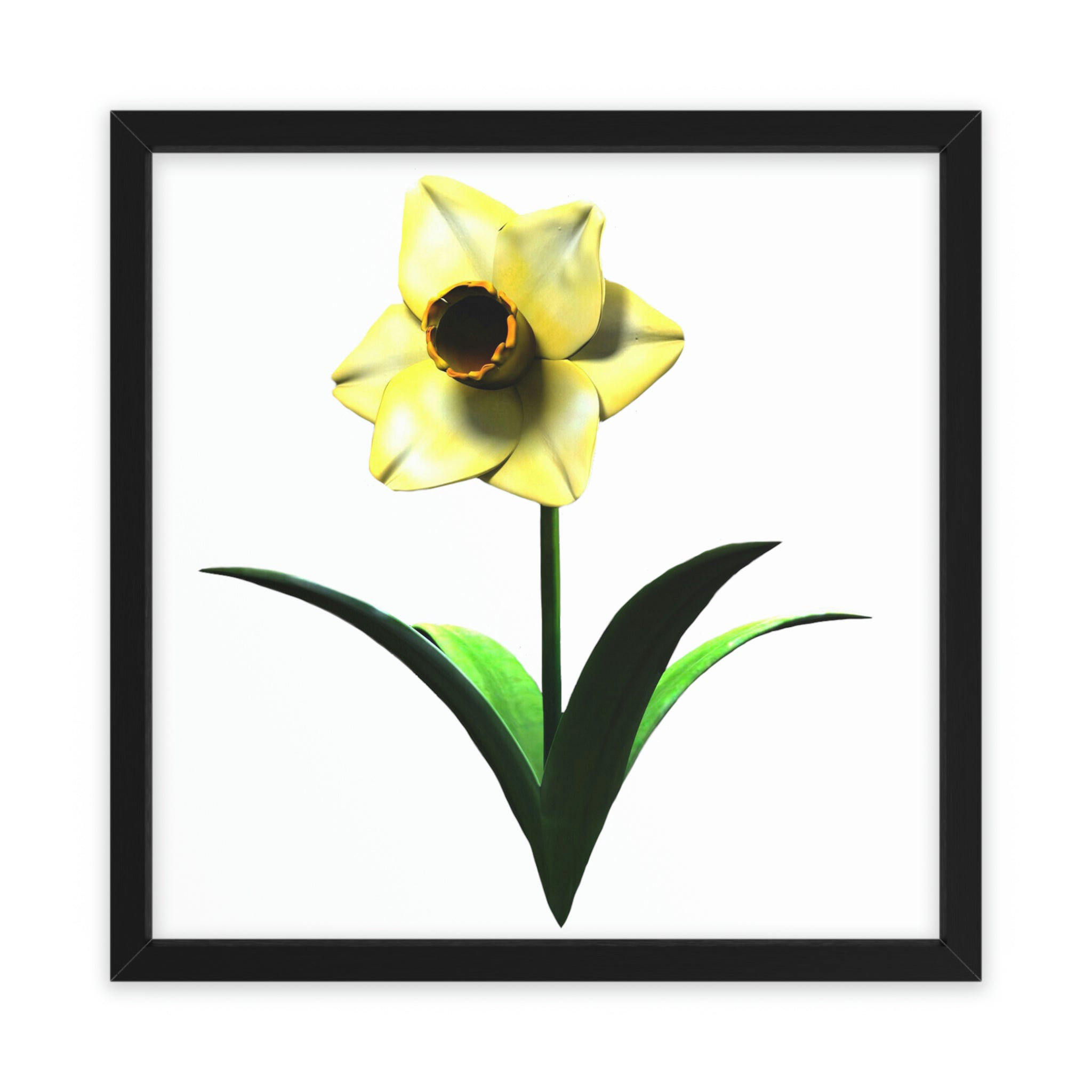 Red Barrel Studio® Yellow Flower - Picture Frame Illustration | Wayfair