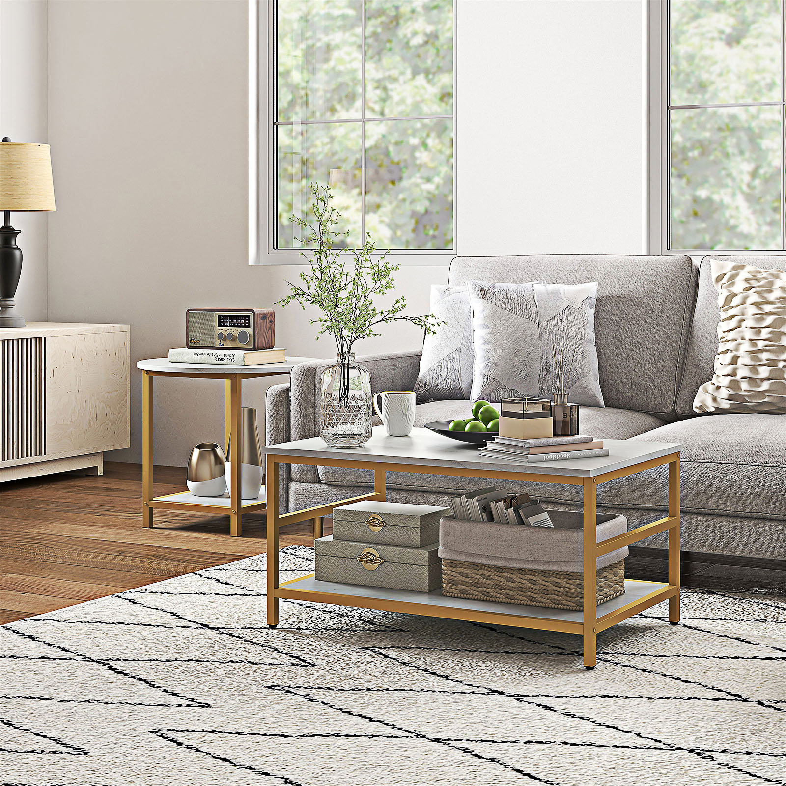 Mercer41 Coffee Tables Set of 2 - Wayfair Canada