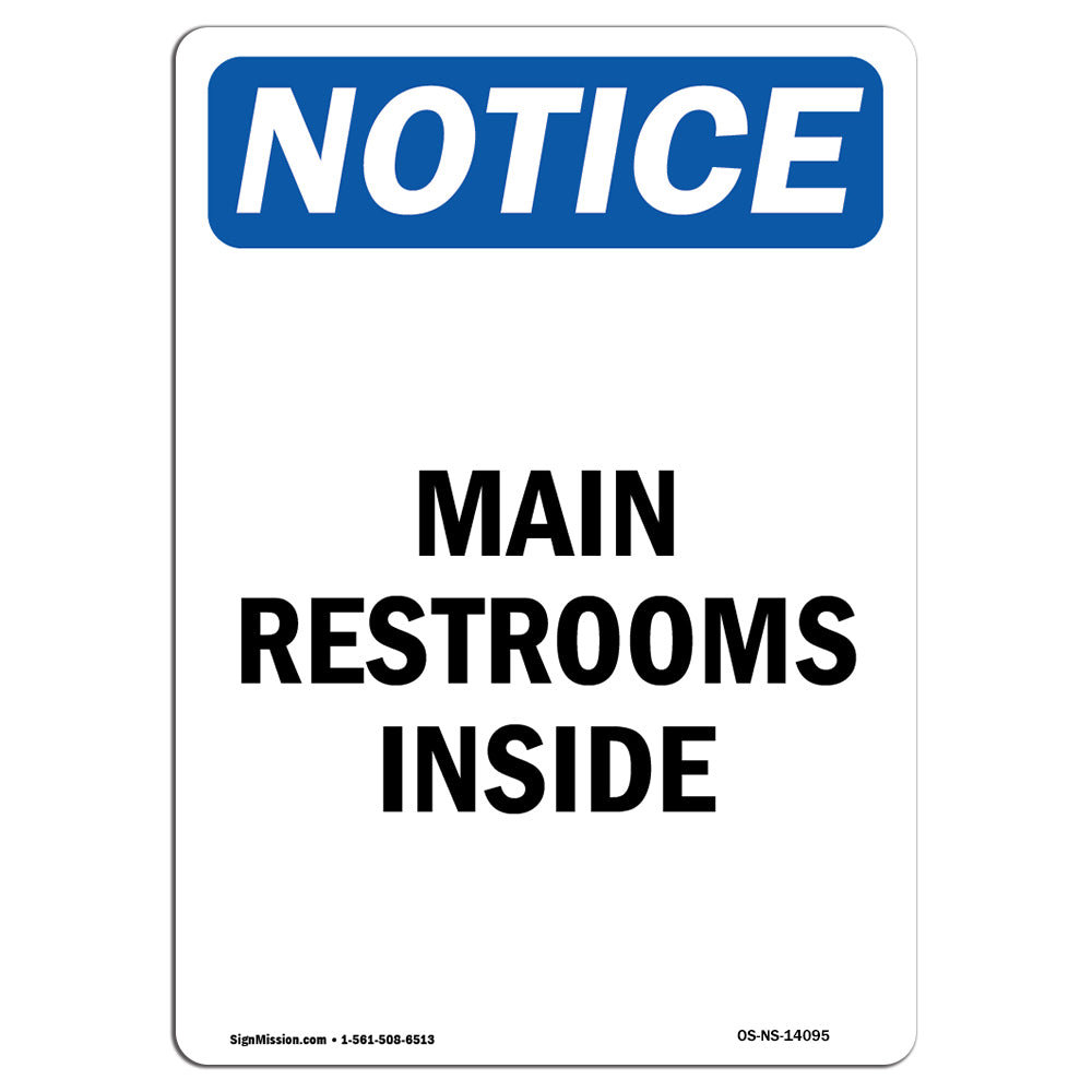 SignMission Main Restrooms Inside Sign | Wayfair
