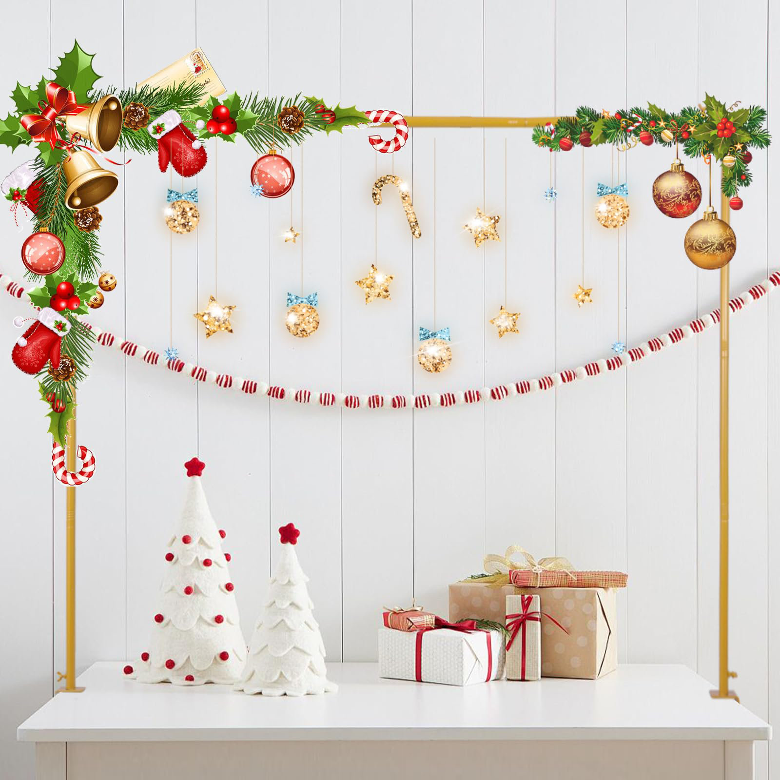 IFBECT Over The Table Rod Stand with Clamps Adjustable | Wayfair