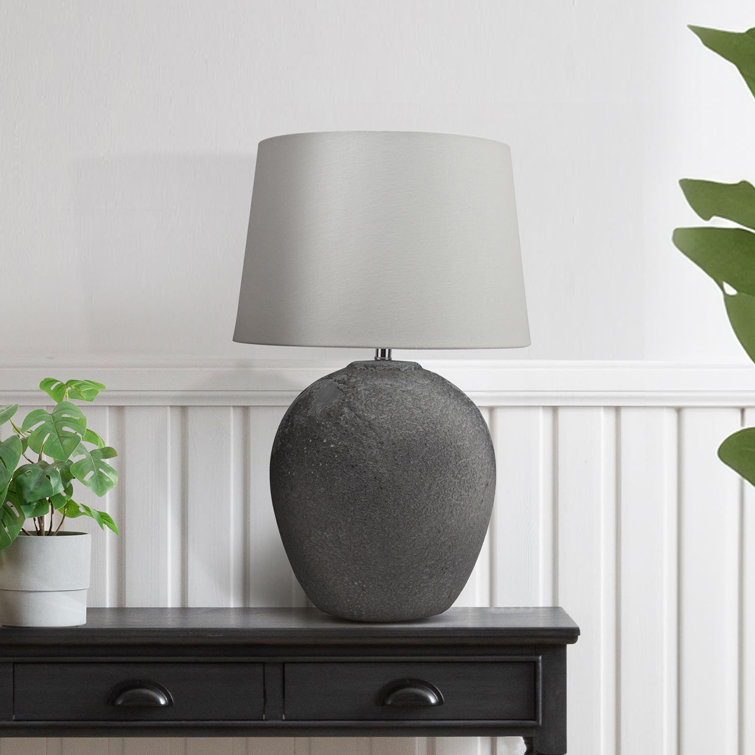 Ivy Bronx Bacil 57Cm Table Lamp for Bedroom, Ceramic Base Lamp with ...