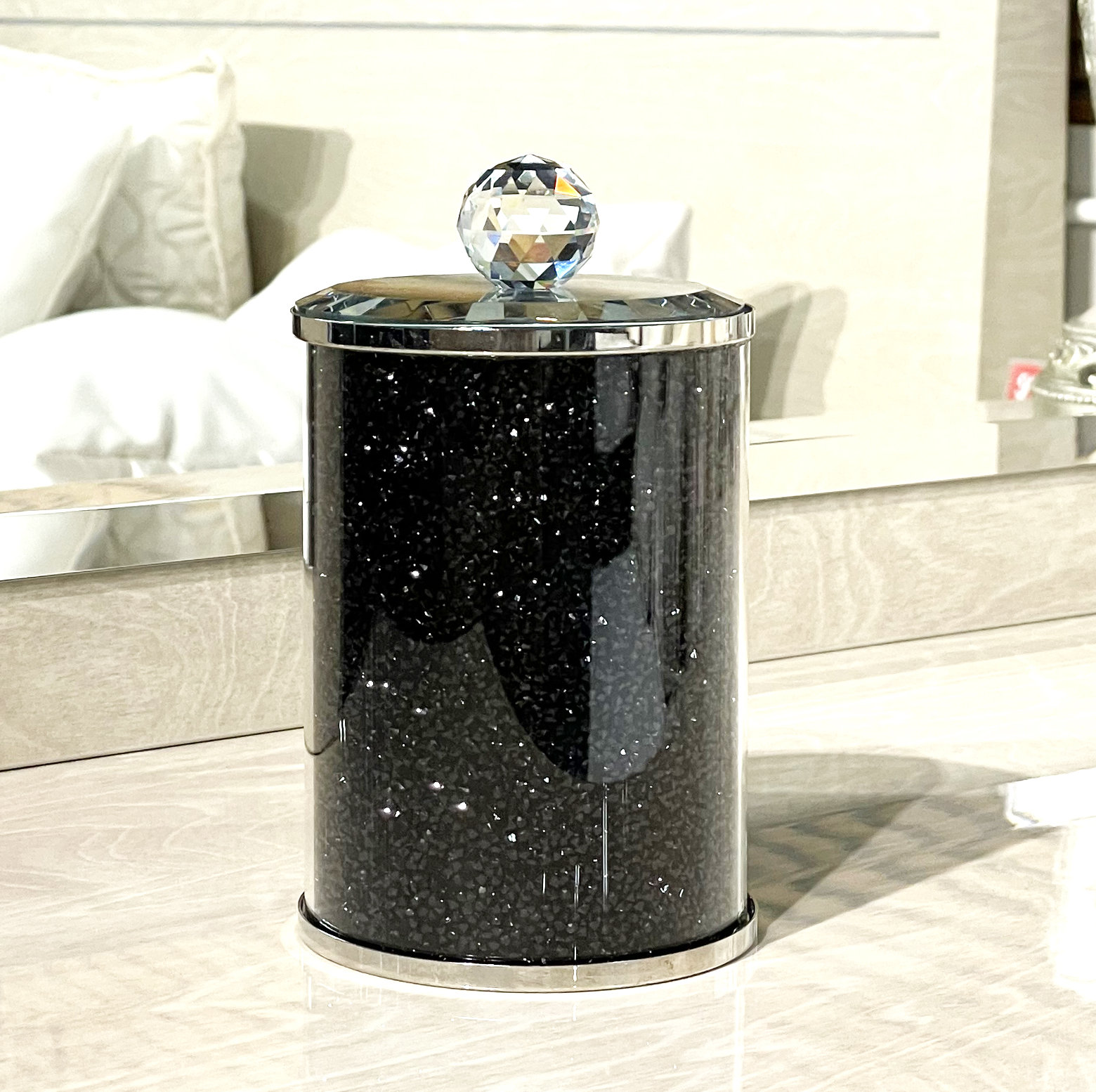 House of Hampton® Ambrose Exquisite Glass Canister In Gift Box | Wayfair